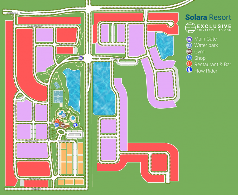 Solara Resort Map - Download for Free | ExclusivePrivateVillas.com