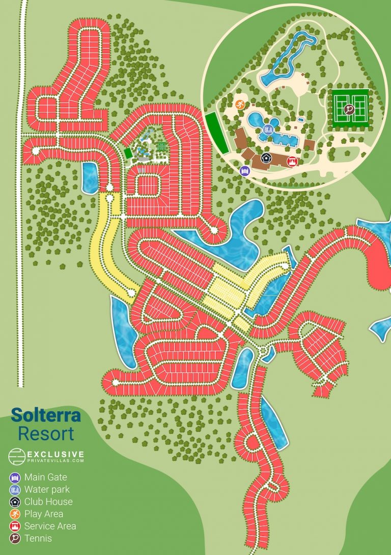 Solterra Resort Map | Search ExclusivePrivateVillas.com